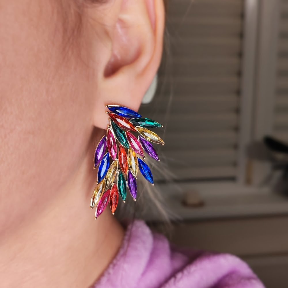 Auskarai „Feather“ - GirlsLand